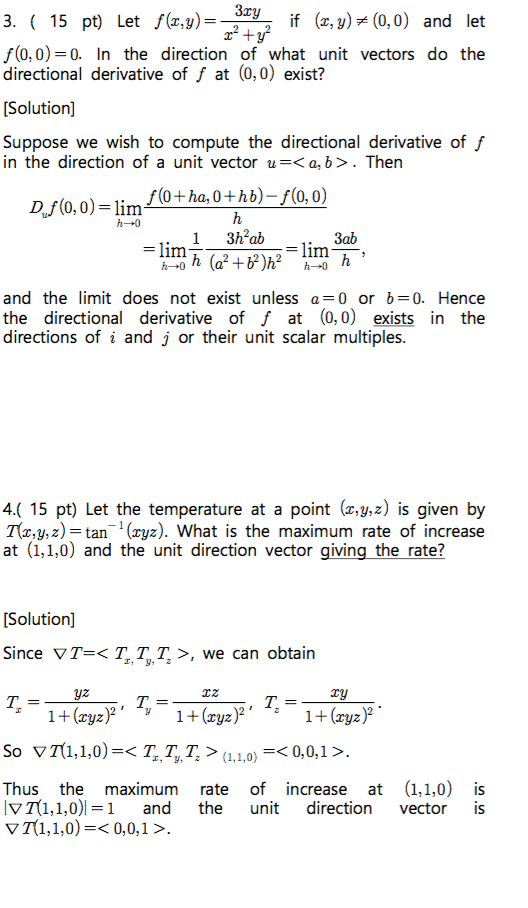 Solved Let f (x, y)=3xy/x^2 + y^2 if (x, y) notequalto (0, | Chegg.com