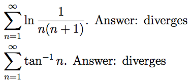 Solved Use the nth term/divergence test for series to | Chegg.com