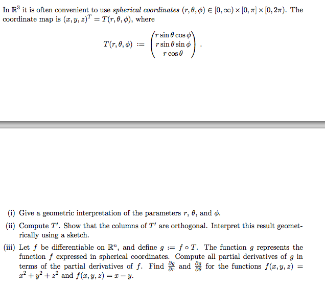 Solved Infinity Times 0 Pi The Coordinate Map Is x Y Chegg