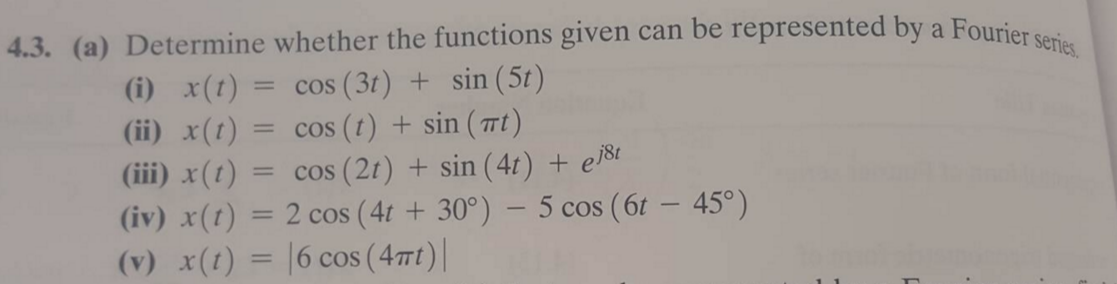 Solved Determine whether the functions given can be | Chegg.com