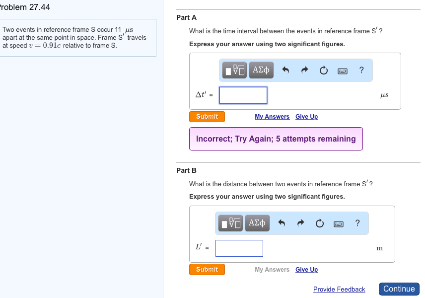 Solved Two events in reference frame S occur 11 mu s at the | Chegg.com