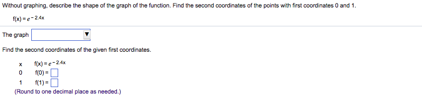 Solved Without graphing, describe the shape of the graph of | Chegg.com