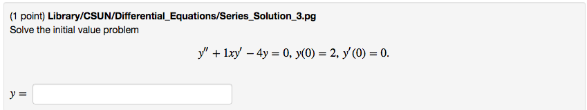 Solved (1 point) | Chegg.com