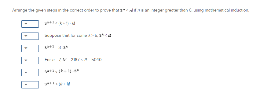 Solved Arrange the given steps in the correct order to prove | Chegg.com
