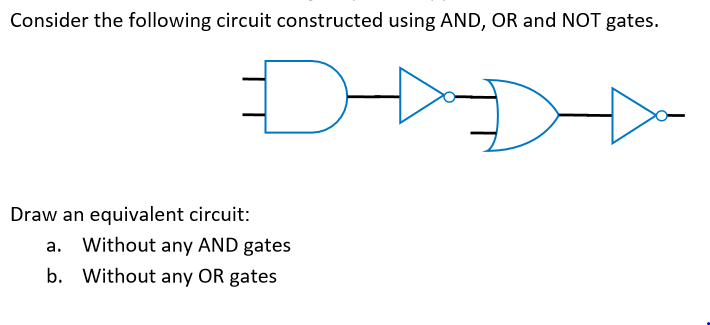 Solved Consider the following circuit constructed using AND, | Chegg.com