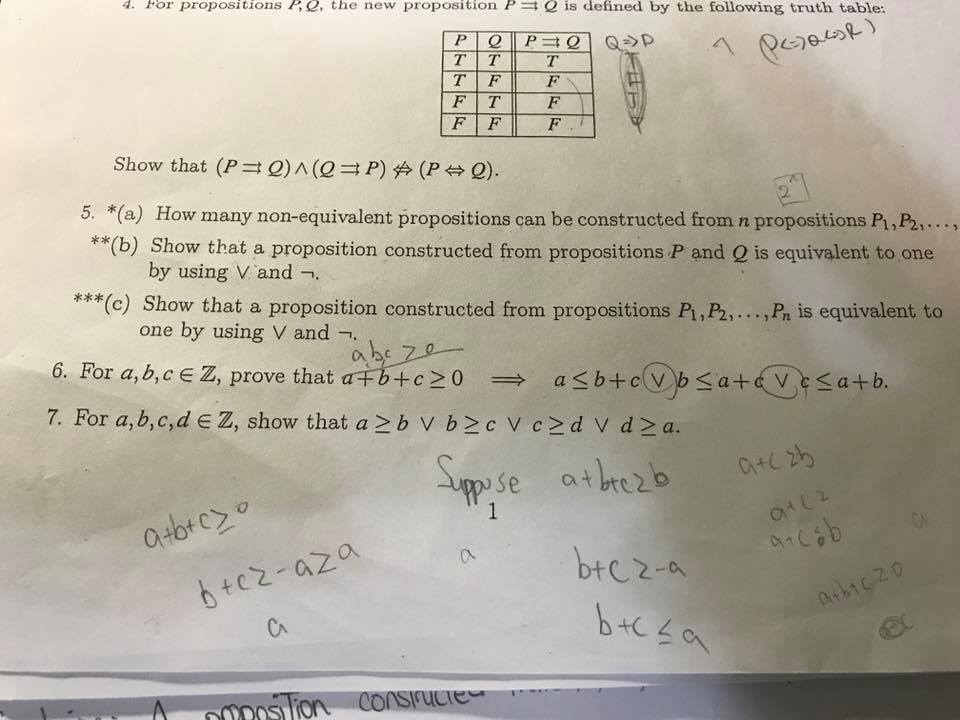 Solved 4. For propositions P , Q, the new proposition P- Q | Chegg.com