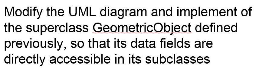 Implement the subclasses represented in the UML | Chegg.com