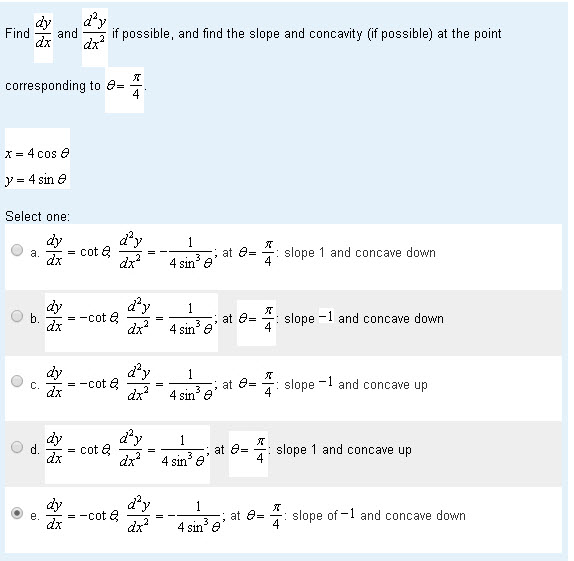 Solved Find dy/dx and d^2y/dx^2 if possible, and find the | Chegg.com