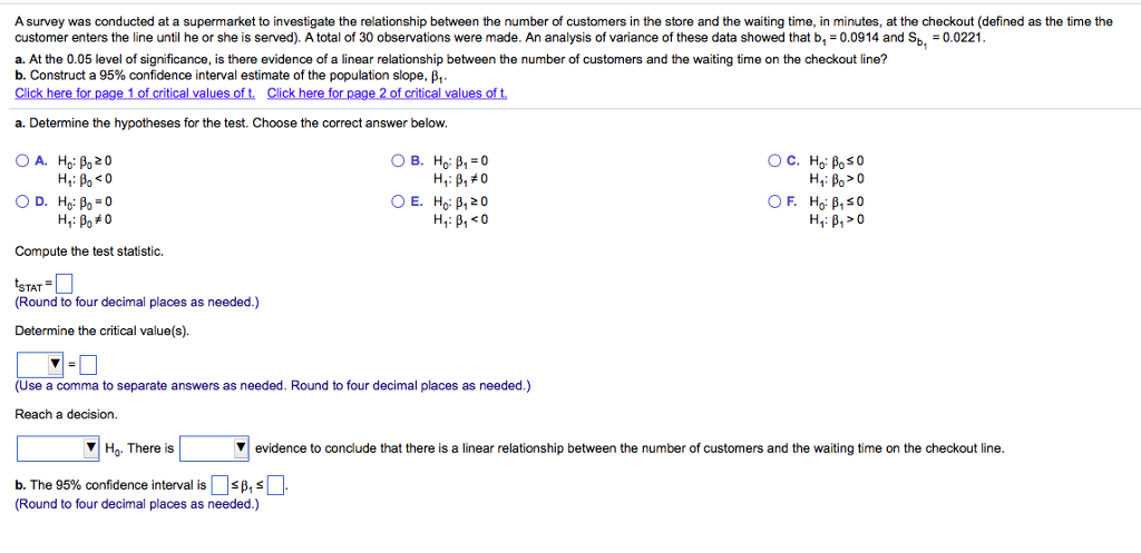 Solved A survey was conducted at a supermarket to | Chegg.com