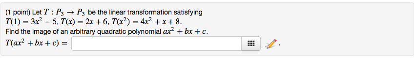 Solved Let T: P_3 rightarrow P_3 be the linear | Chegg.com
