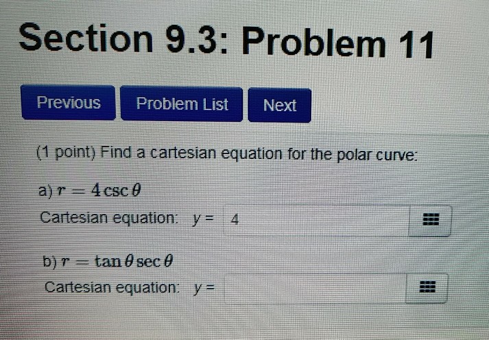 Solved Section 9.3: Problem 11 Previous Problem ListNext (1 | Chegg.com