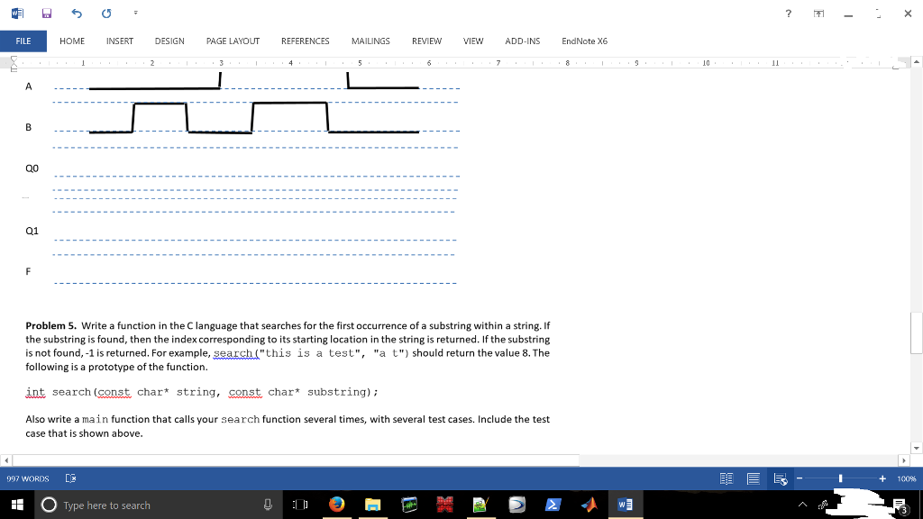 Solved FILE HOME INSERT DESIGN PAGE LAYOUT REFERENCES | Chegg.com