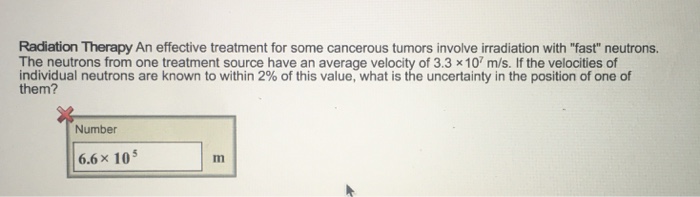 Solved an effective treatment for some cancerous tumors | Chegg.com