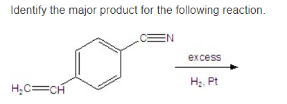 Solved Identify the major product for the following | Chegg.com