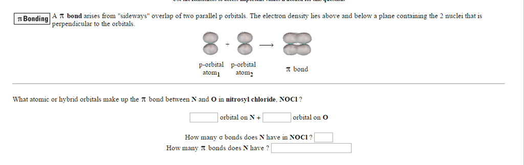 Solved A pi bond arises from "sideways" overlap of two | Chegg.com