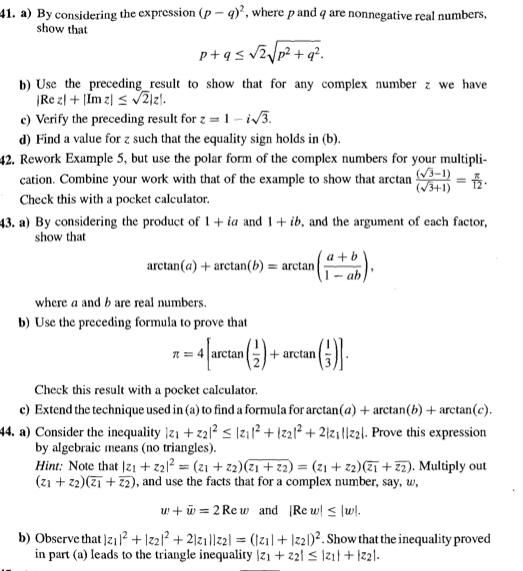 Solved Find, in radians, the principal argument of these | Chegg.com