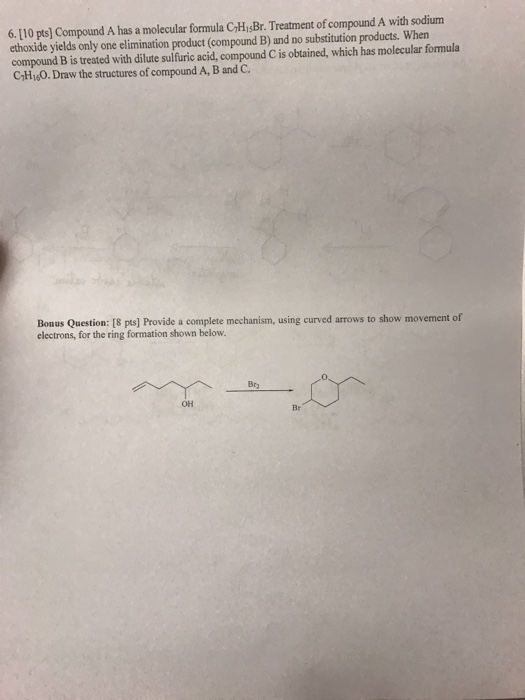 Solved Compound A has a molecular formula C_7H_15Br. | Chegg.com