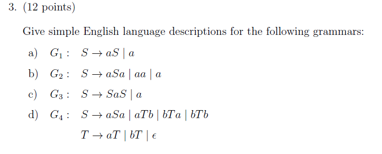 Solved Give Simple English Language Descriptions For The Chegg solved-give-simple-english-language-descriptions-for-the-chegg