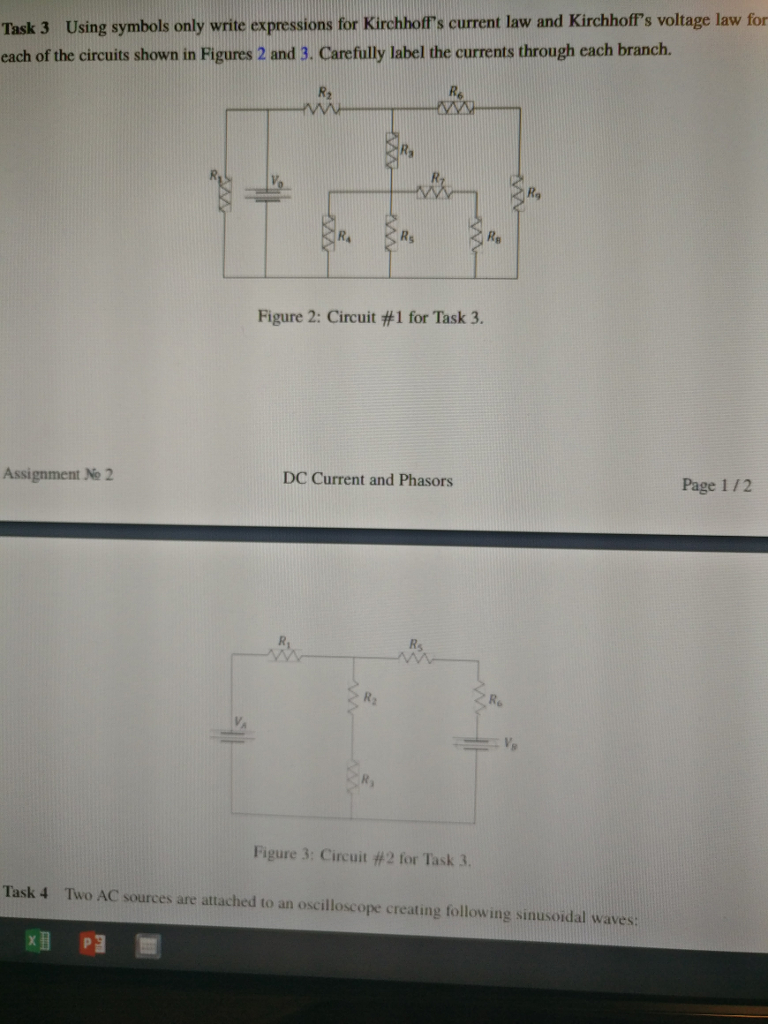 Solved Task 3 Using symbols only write expressions for | Chegg.com