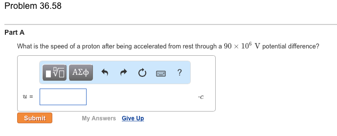 Solved What is the speed of a proton after being accelerated | Chegg.com