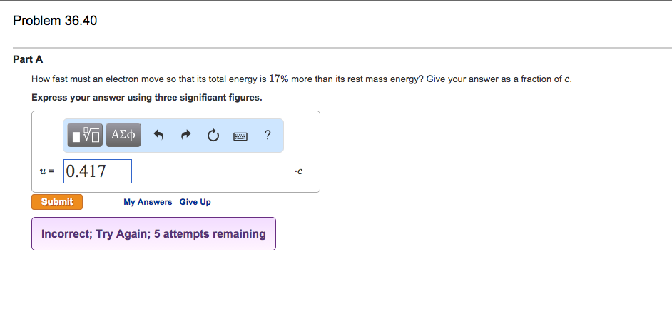Solved How fast must an electron move so that its total | Chegg.com