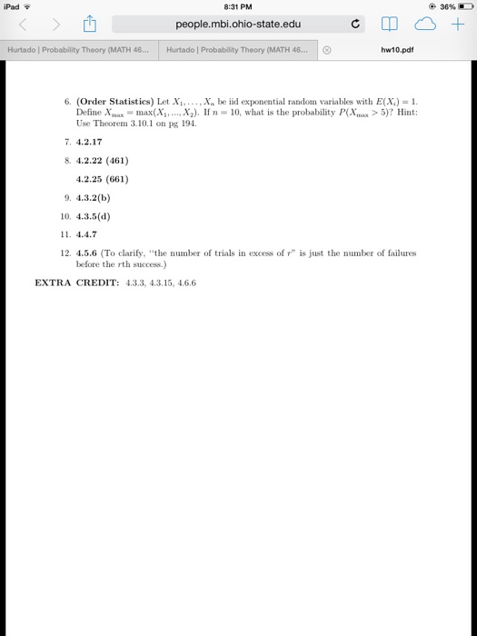 Solved Let X1, Xn be iid exponential random variables with | Chegg.com
