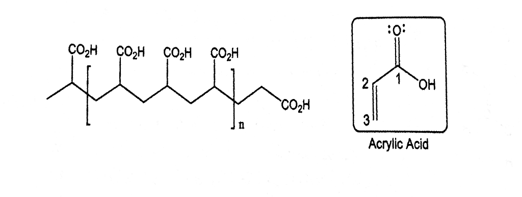 Solved Polyacrylic acid shown below is a polymer (many | Chegg.com