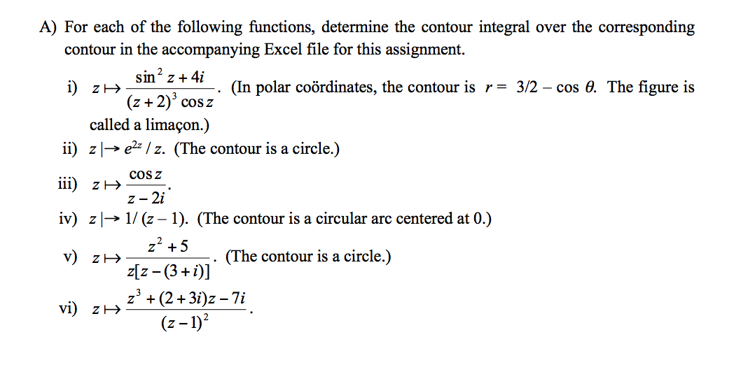 For each of the following functions, determine the | Chegg.com