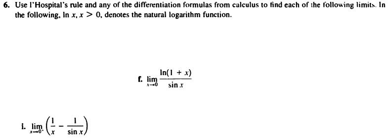 Solved Use l'Hospital's rule and any of the differentiation | Chegg.com