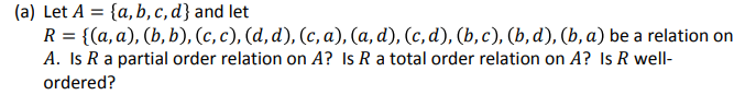 Solved Discrete Math I know that for both a) and b) R is | Chegg.com