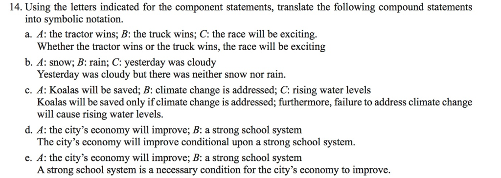 Solved Using the letters indicated for the component | Chegg.com