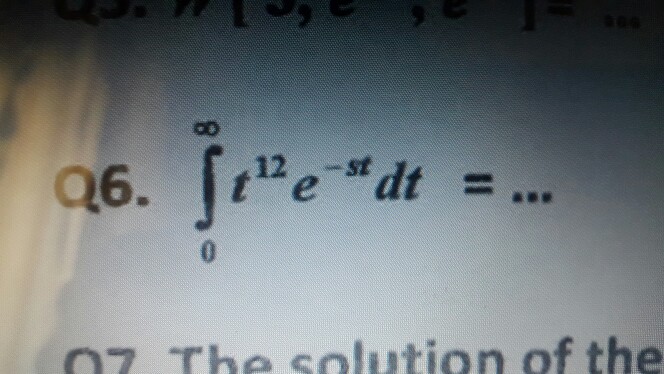 Solved n7 The solution of the | Chegg.com