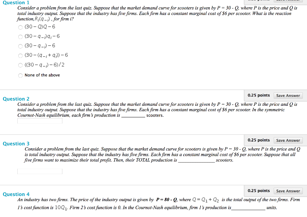 Solved Consider a problem from the last quiz. Suppose that | Chegg.com