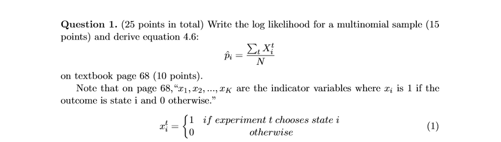 Solved Consider the generalization of Bernoulli where | Chegg.com