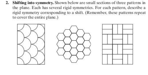 Solved Shifting into symmetry. Shown below are small | Chegg.com
