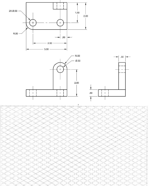 Solved 4. Neatly sketch a full scale isometric pictorial. | Chegg.com