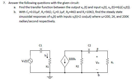 Solved Answer the following questions with the given | Chegg.com
