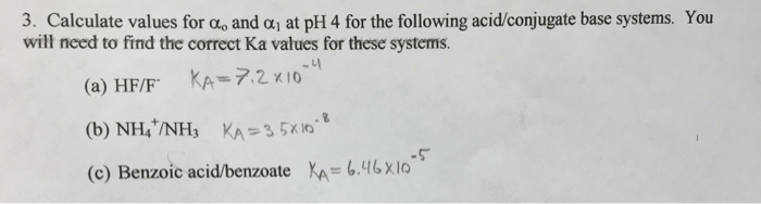 Solved Calculate the values for Alpha0 and Alpha1 at pH 4 | Chegg.com