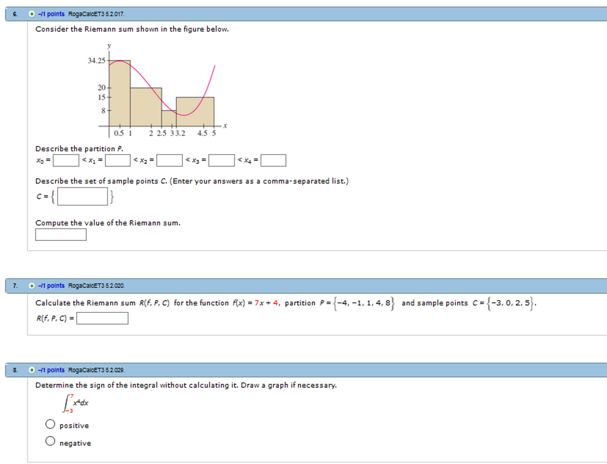 Solved Consider the Riemann sum shown in the figure below. | Chegg.com