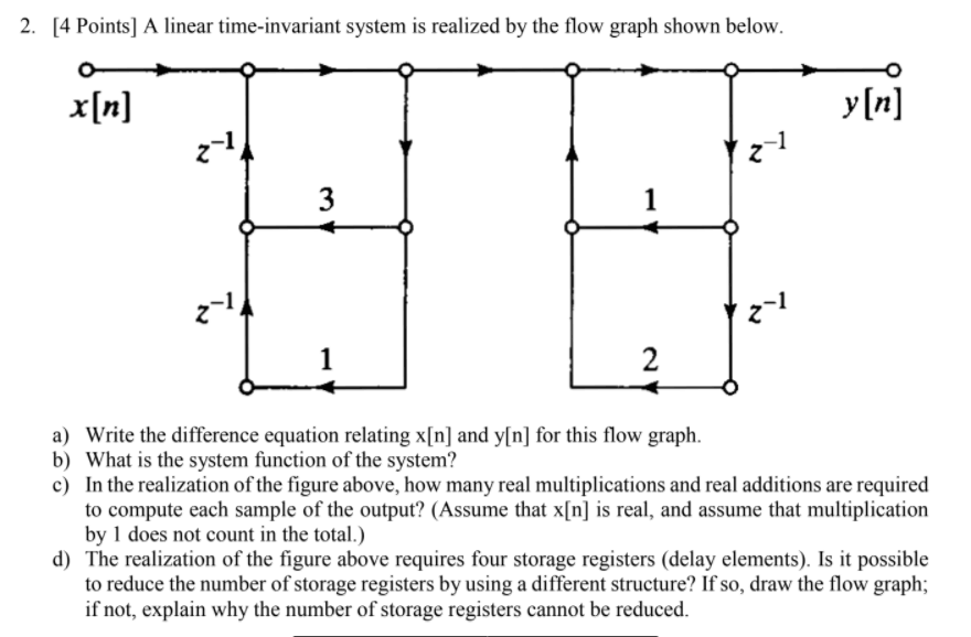 2. [4 Points] A linear time-invariant system is | Chegg.com