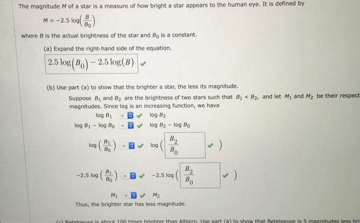 Solved (c) Betelgeuse is about 100 times brighter than | Chegg.com Solved (c) Betelgeuse is about 100 times brighter than | Chegg.com