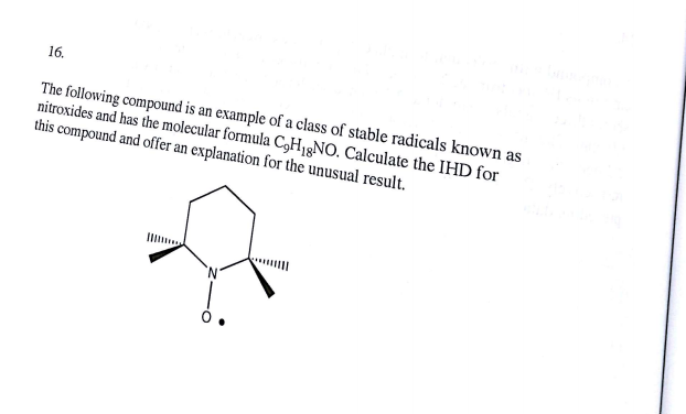 Solved The following compound is an example of a class of | Chegg.com