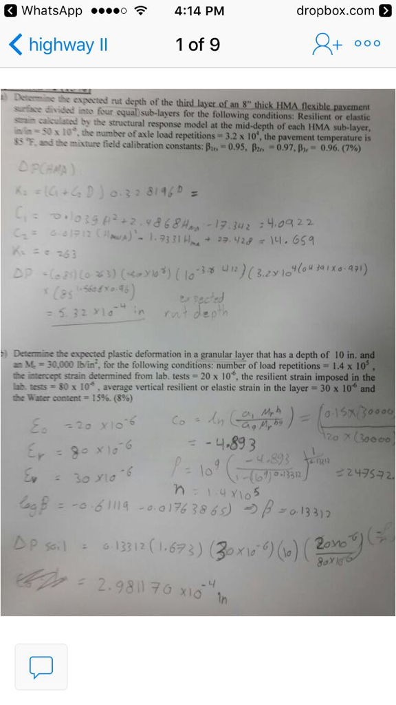 Solved Determine the expected rut depth of the third layer | Chegg.com
