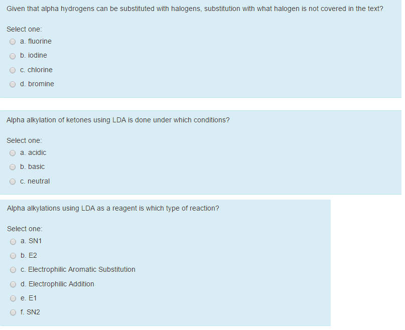 Solved Given that alpha hydrogens can be substituted with | Chegg.com