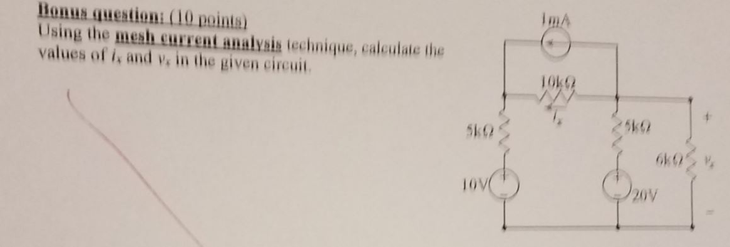 Solved Using the mesh current analysis technique, calculate | Chegg.com