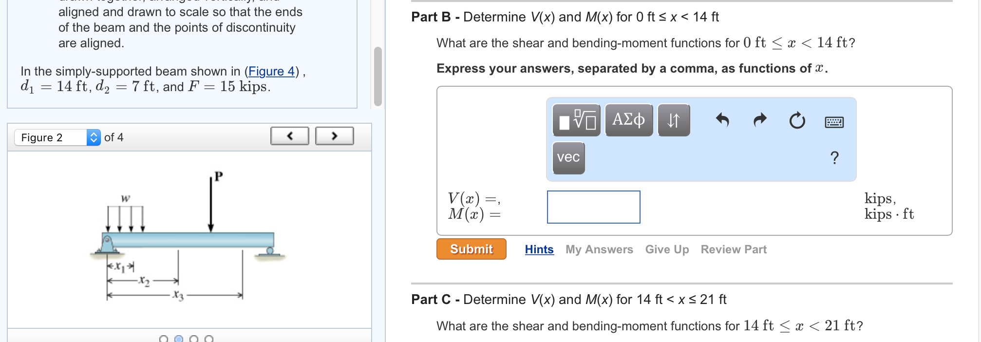 In the simply-supported beam shown in (Figure 4), | Chegg.com