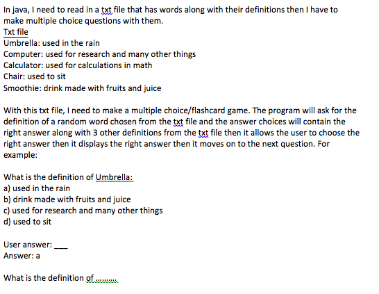 Solved In Java I Need To Read In A Txt File That Has Words Chegg solved-in-java-i-need-to-read-in-a-txt-file-that-has-words-chegg