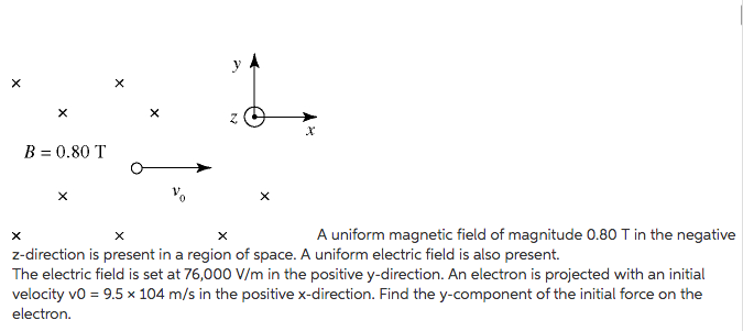 A uniform magnetic field of magnitude 0.80 T in the negative...ask 8