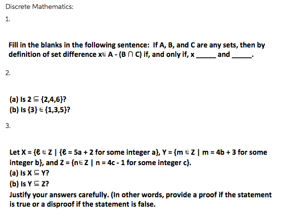 Difference Math Definition