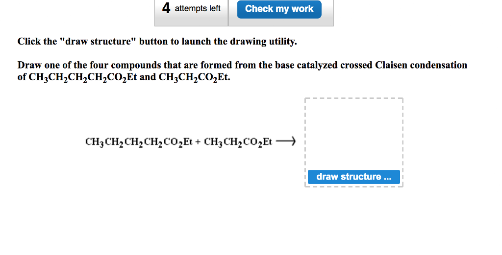 Solved 4 attempts left Check my work Click the "draw | Chegg.com